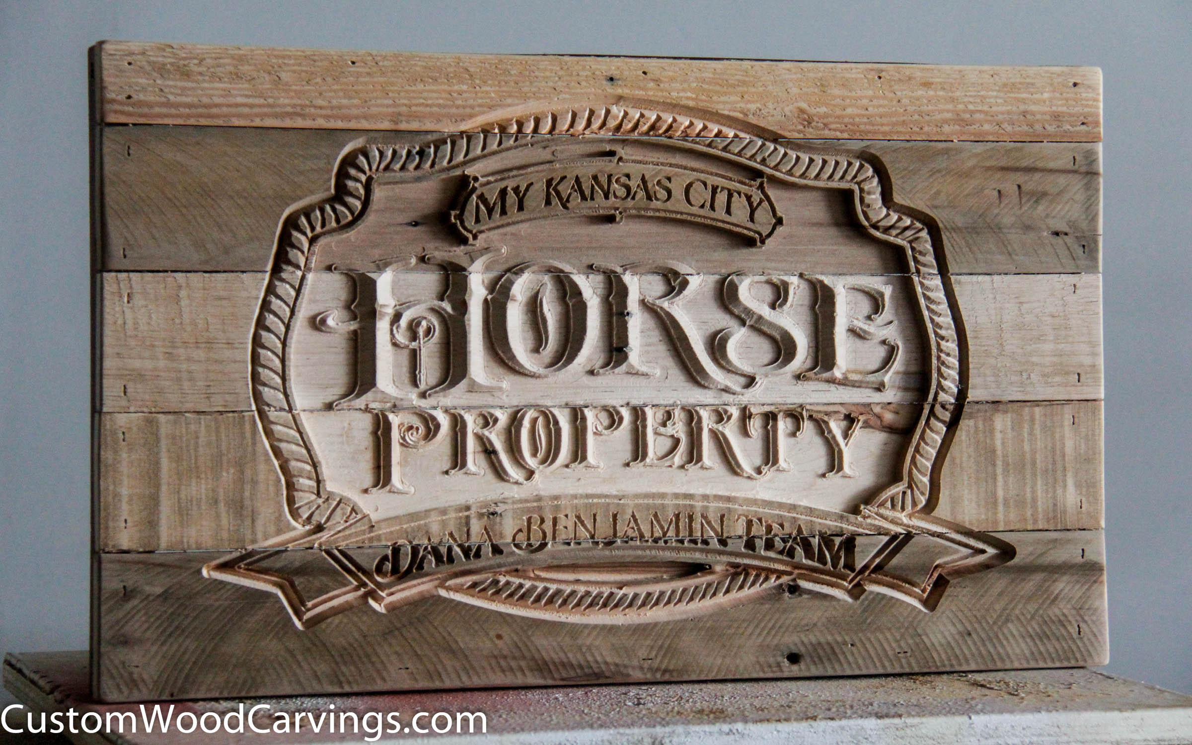 Custom Logo Carving - Custom Sculpture & Sign Company