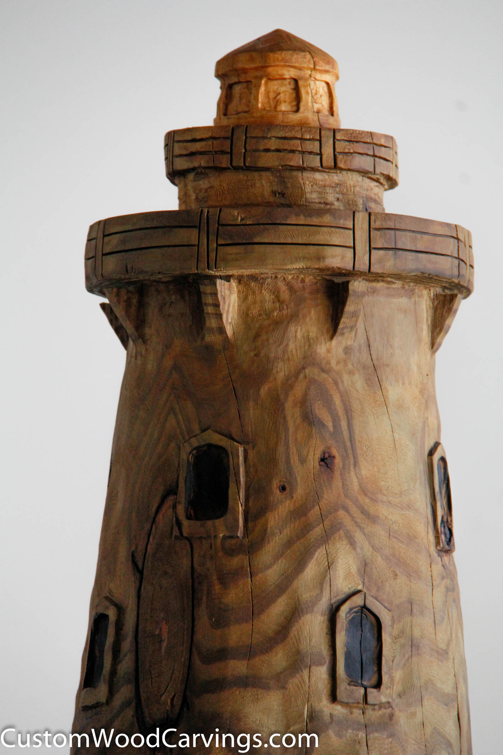 Carved Piling – Lighthouse, Fish, Lobster, Starfish - Custom Sculpture ...